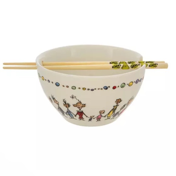 Kitchen | New Whoville Grinch Ramen Bowl Chopsticks | Poshmark